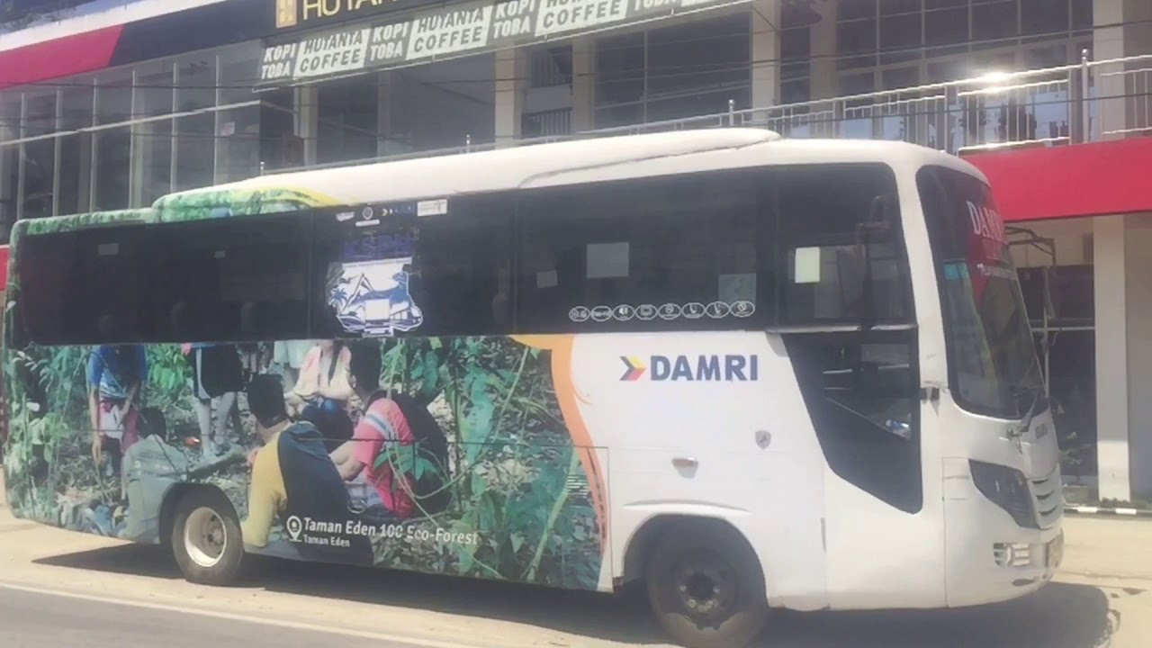 DAMRI MEDAN KSPN DANAU TOBA SHUTTLE BALIGE - TOBA - YouTube