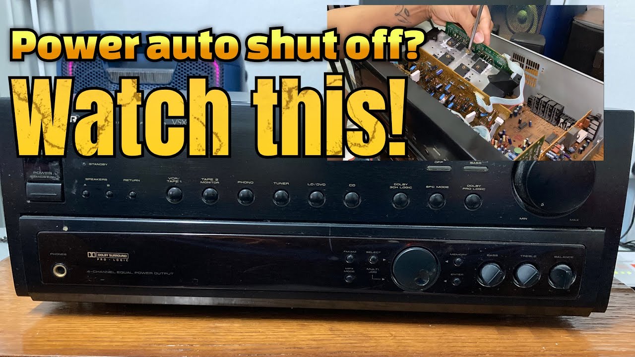 Pioneer VSX-455 power auto shut off?#doityourself #poweramplifier # ...