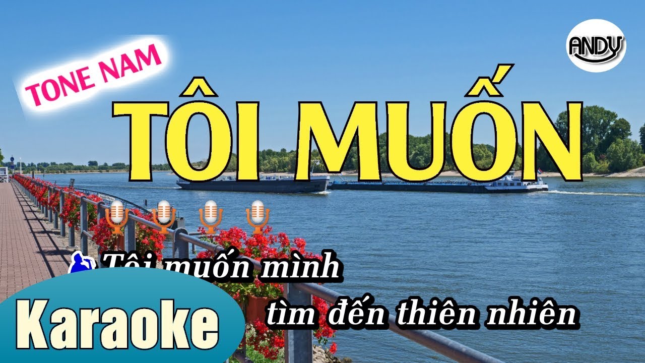 TÔI MUỐN KARAOKE (TONE NAM ) BEAT NHẠC SỐNG 2019 ( TOI MUON KARAOKE ...