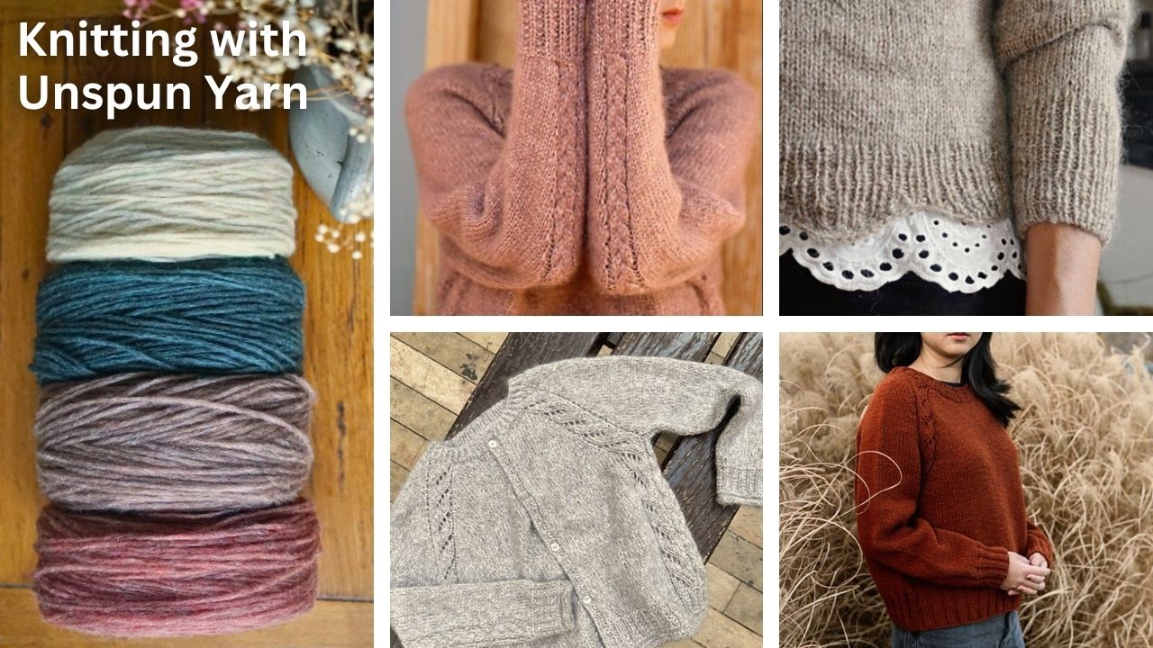 10 Stunning Knitting Patterns for Unspun Yarn - YouTube