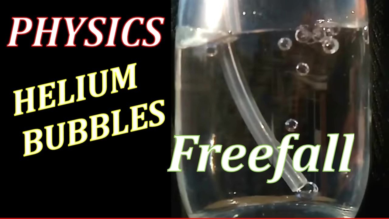 Helium Bubble Free fall, more examples inc bungie #physics - YouTube