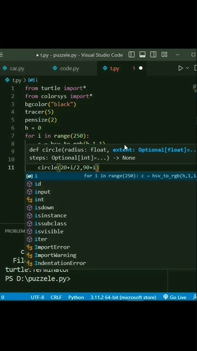 Wonderful graphics design by mobile python | python for beginners | # ...