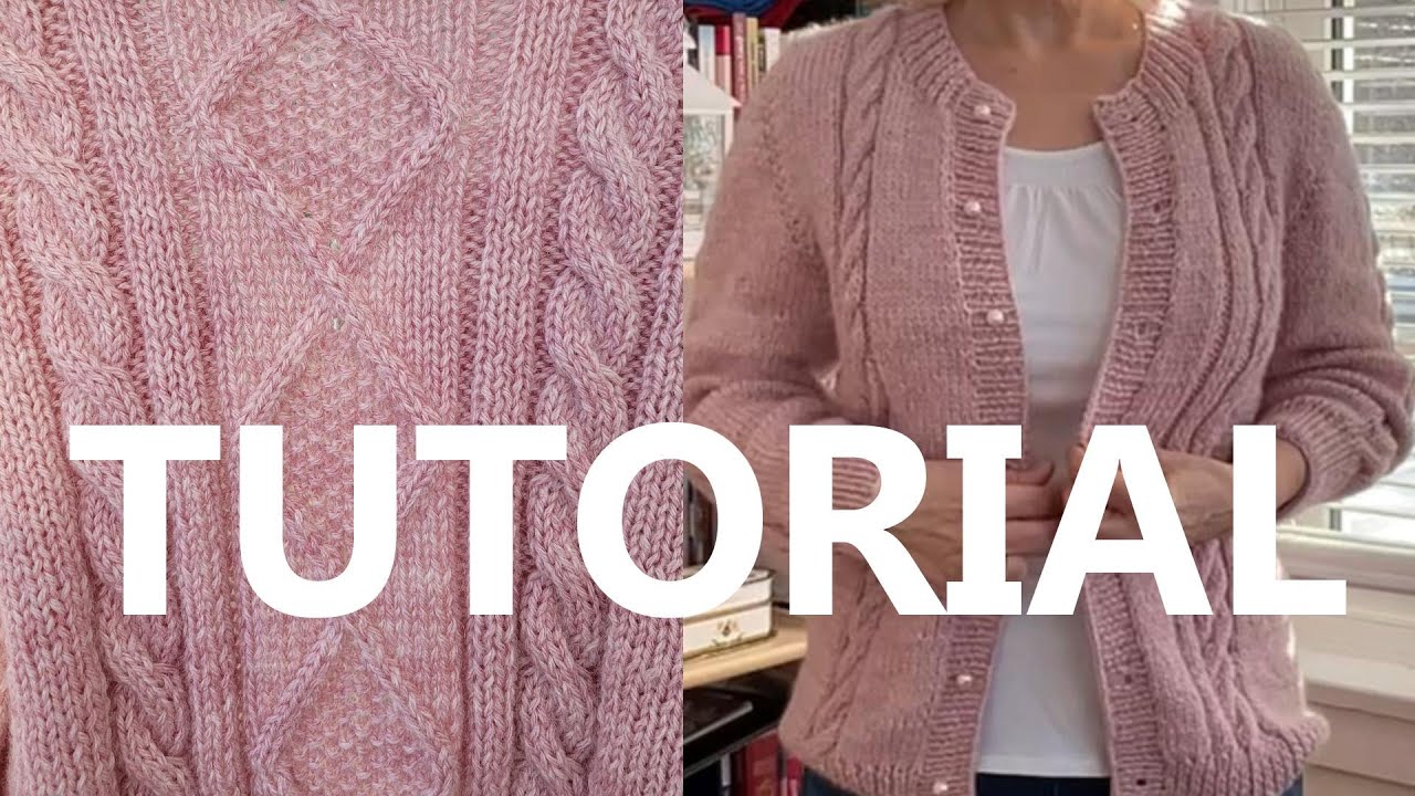 ROUND NECK CARDIGAN PATTERN and Step By Step Easy TUTORIAL - YouTube