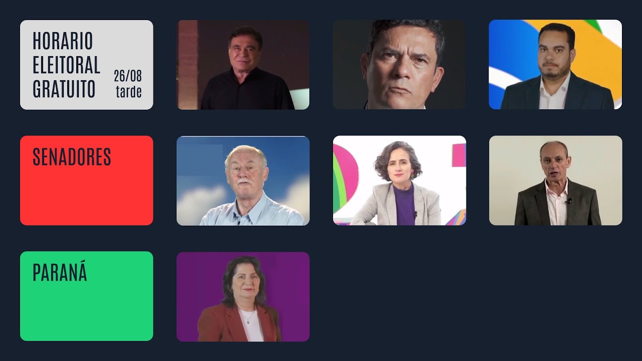 HorÁrio Eleitoral Gratuito Senadores Paraná 26 08 2022 Tarde