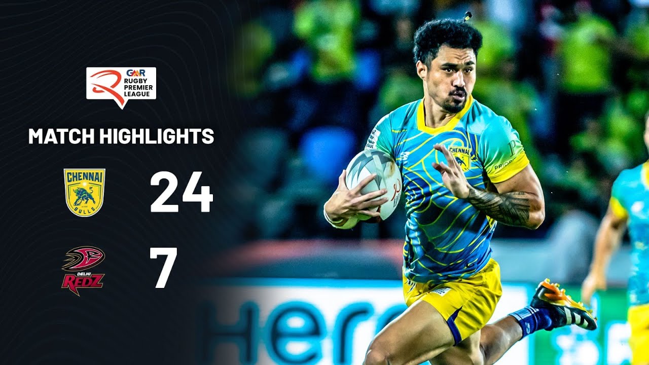 Match 19 Highlights | Chennai Bulls vs Delhi Redz | GMR Rugby Premier ...