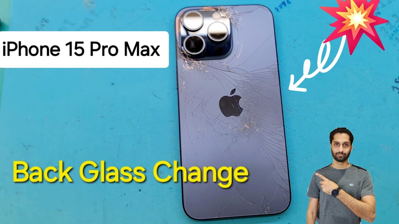 iPhone 15 Pro Max Back Glass Change Blue Colour. Zorba mobile Ahmedabad ...