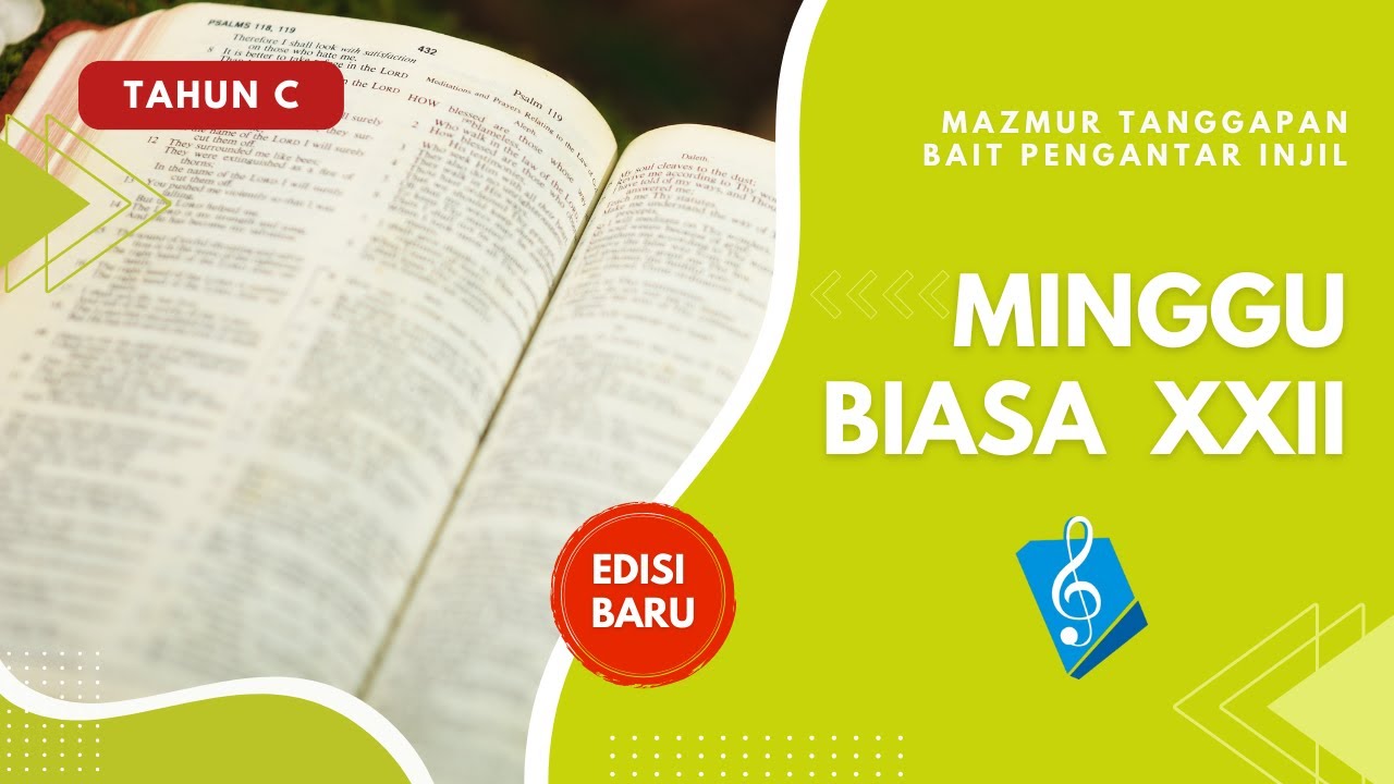(Edisi Baru) Minggu Biasa XXII - Mazmur Tanggapan & Bait Pengantar Injil (Reff. 151 & PS. 957 ...