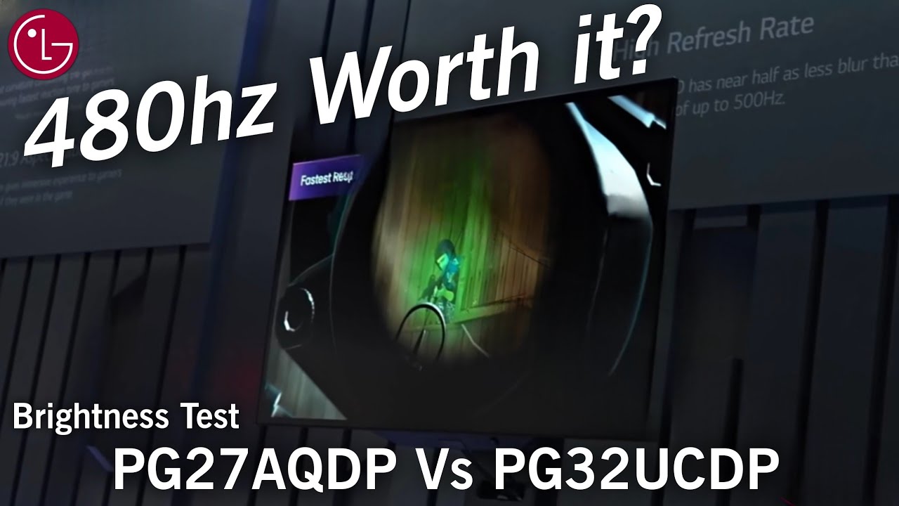Testing LG's INSANE 480Hz Monitor (Asus PG27AQDP vs. PG32UCDP ...