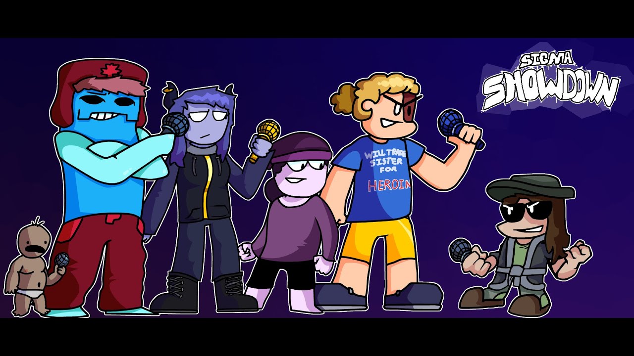 Friday Night Funkin' Sigma Showdown Full Playthrough [BOTPLAY] [ALL ...