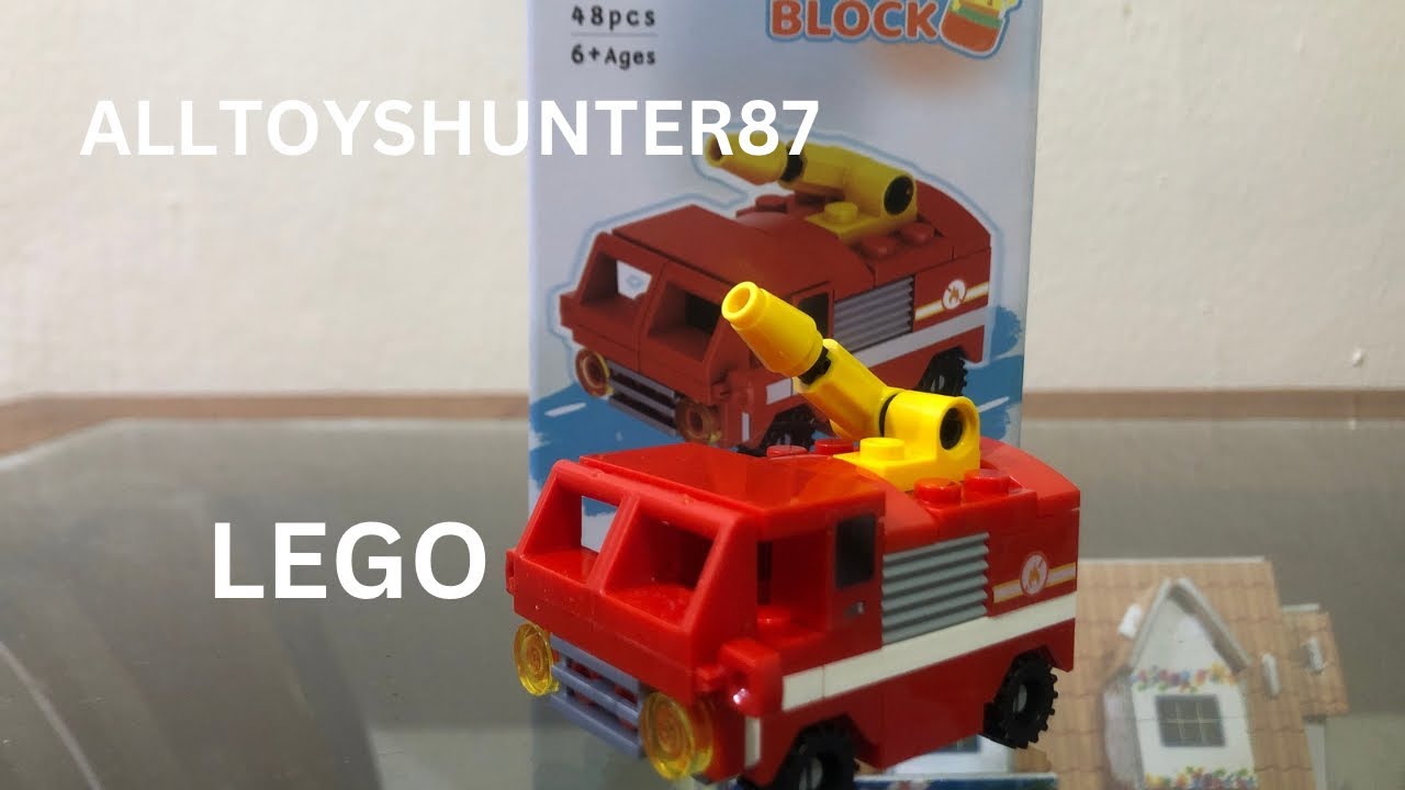 Build Speed Lego Joyit Pocket Block Fire Truck 48PCS - YouTube