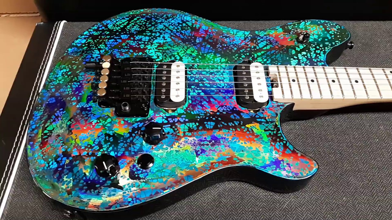 Mean Street Guitars Custom painted Holoflash EVH Wolfgang "Radical ...