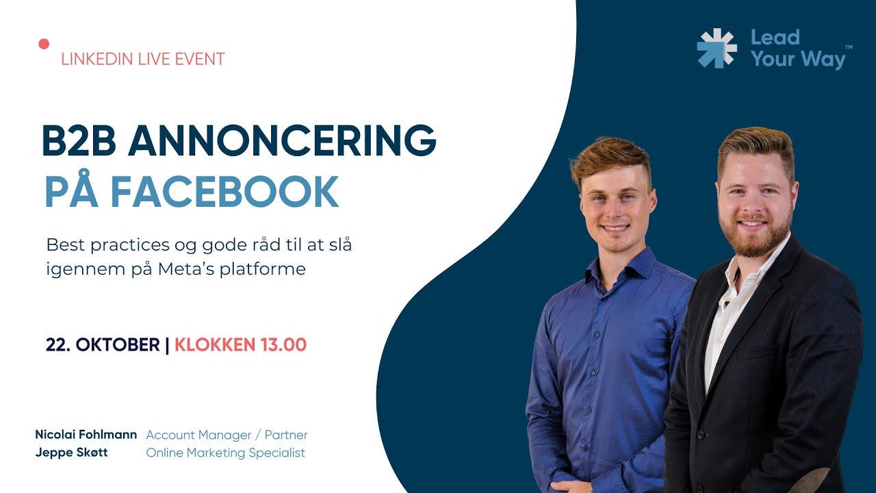 WEBINAR: B2B Annoncering på Facebook - YouTube