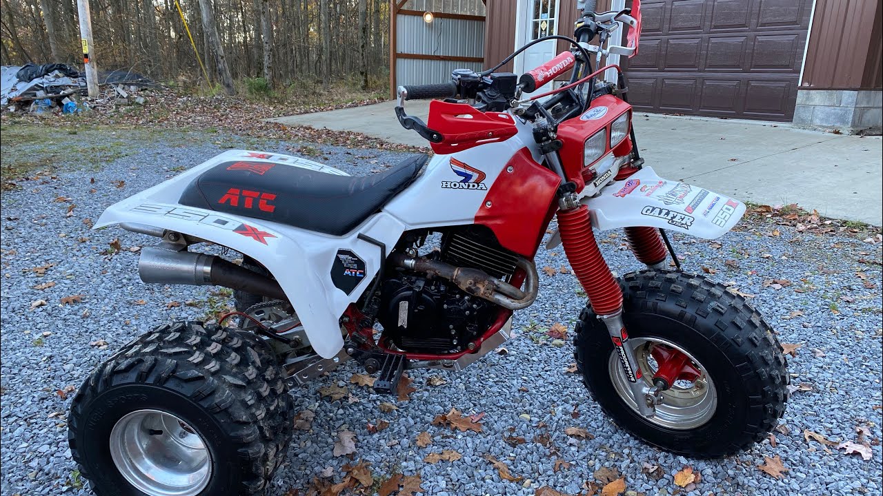 86 Honda ATC 350X Build Update/Walk Around Video With Commentary - YouTube