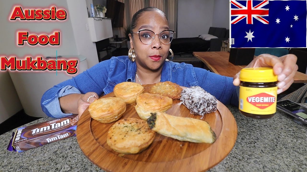 FIRST TIME TRYING AUSTRALIAN FOOD WITH BOO KELLY! (BEEF PIES, LAMINGTON ...