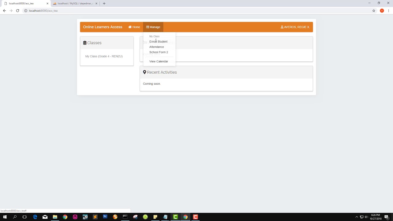 Teacher Viewing Calendar in OLA - YouTube