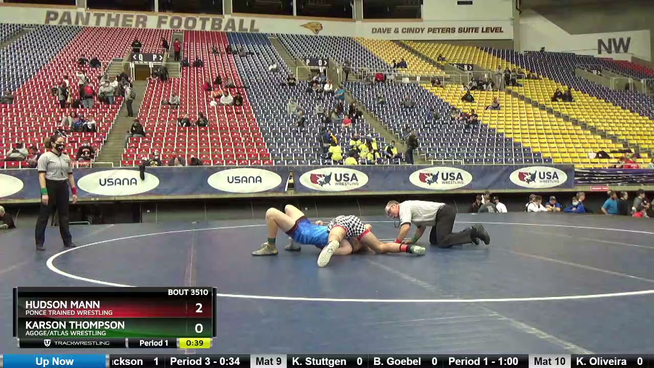 16U 170 Karson Thompson Agoge-Atlas Wrestling Vs Hudson Mann Ponce ...