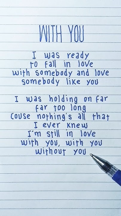 With You · Dean Lewis · Lyrics - YouTube