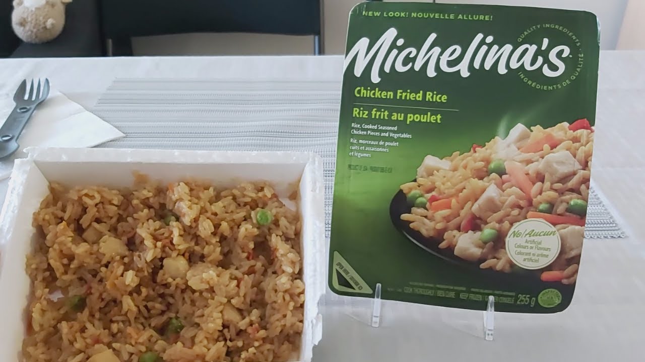 Michelina's Chicken FRIED RICE Review (Microwave Frozen TV Dinner) - YouTube
