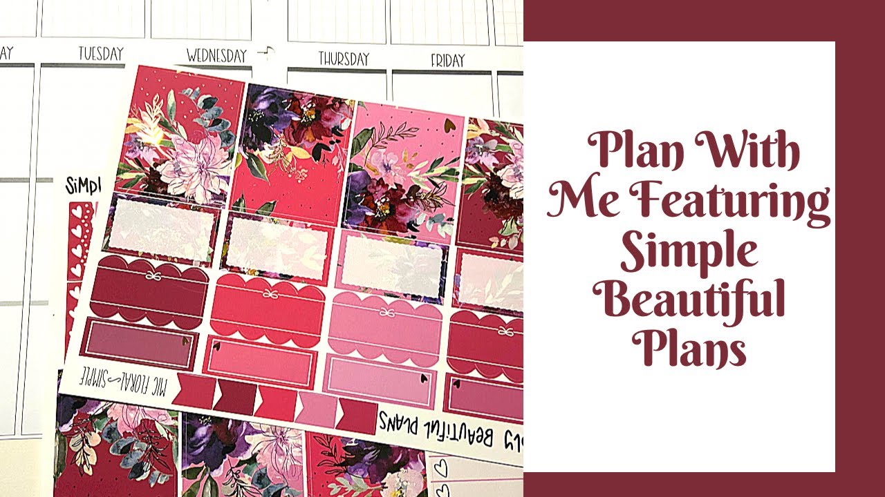 Plan With Me//Featuring Simply Beautiful Plans #planwithme - YouTube
