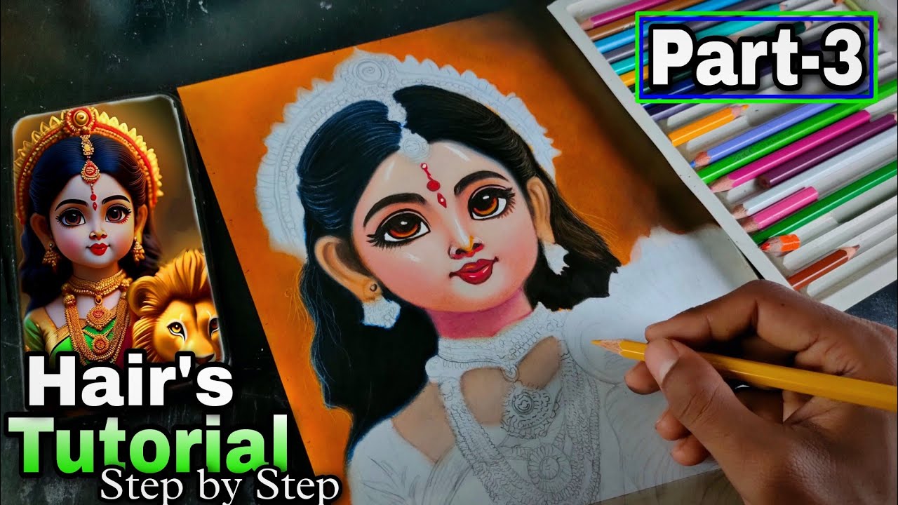 durga puja drawing|navratri drawing|navratri special drawing|durga puja ...