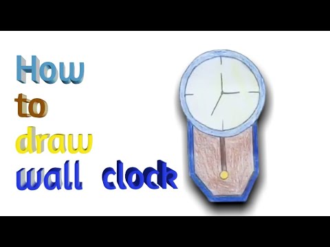 How to draw a wall clock step by step (very easy) - YouTube