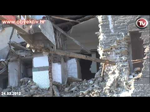 ŞƏMSİ BƏDƏLBƏYLİ KÜÇƏSİNDƏ MEMARLIQ ABİDƏSI OLAN BİNA SÖKÜLÜR