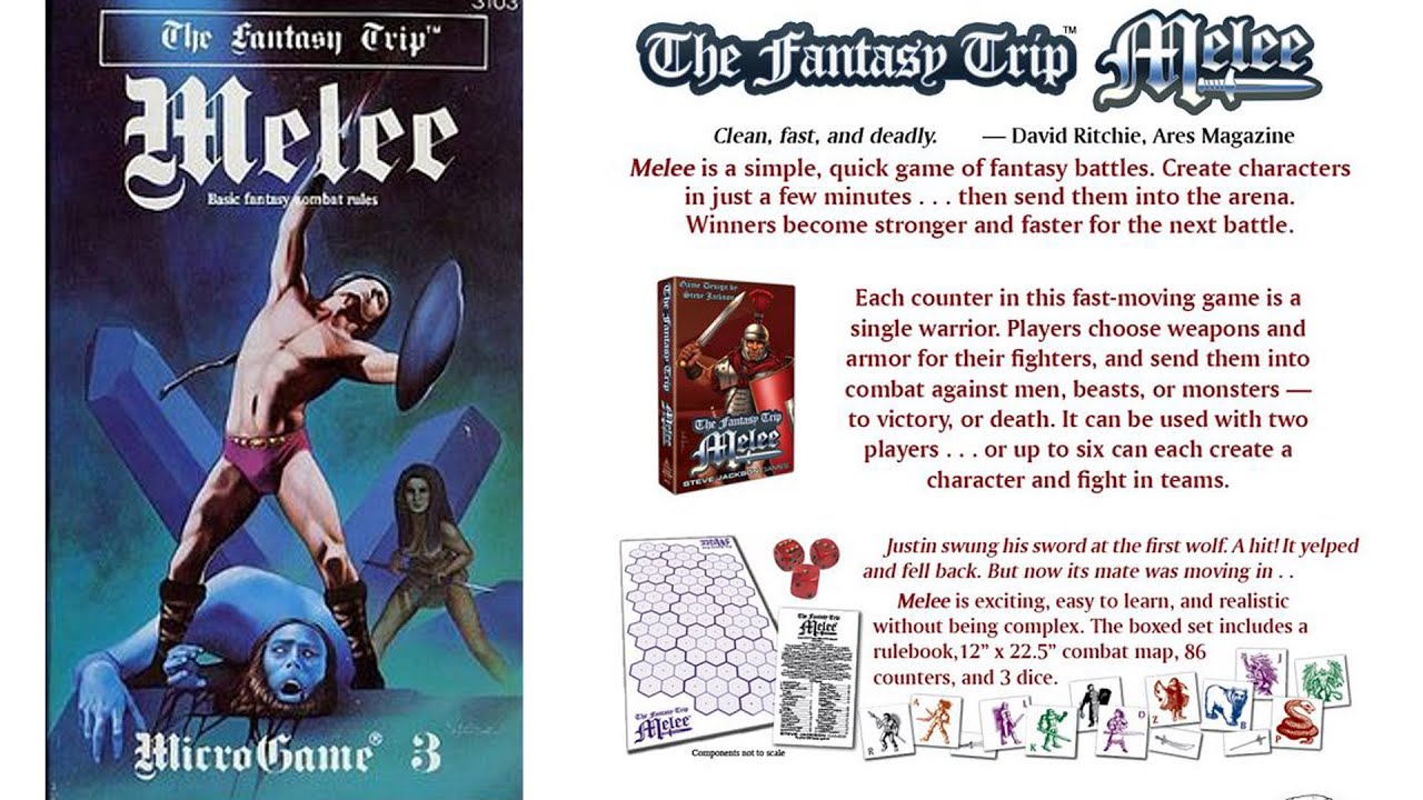 Board Game Archaeology #36 The Fantasy Trip: Melee (1977) by Steve ...