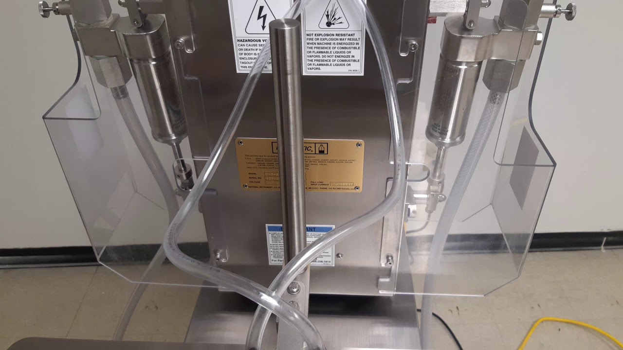 Filamatic DAB-8 Dual Piston Pump Liquid Filler - YouTube