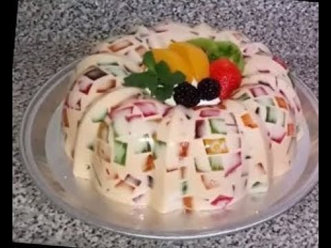 Gelatin Mosaic recipe - YouTube