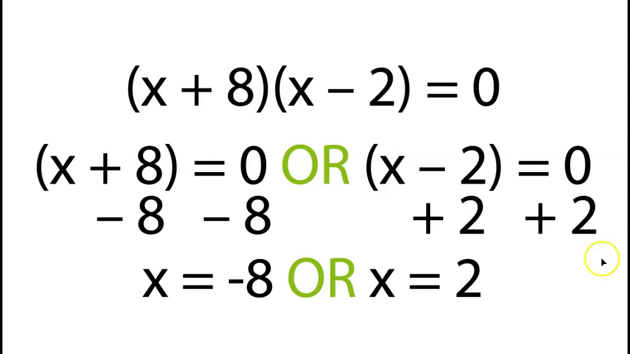 Steps Using A or B Zero Rule - YouTube