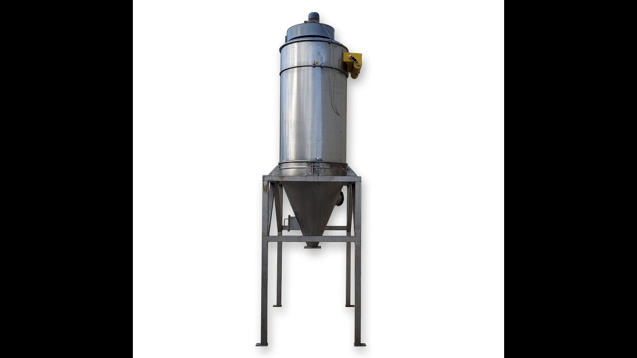 Used WAMFLO Stainless Steel Filter Receiver Dust Collector with Fan ...