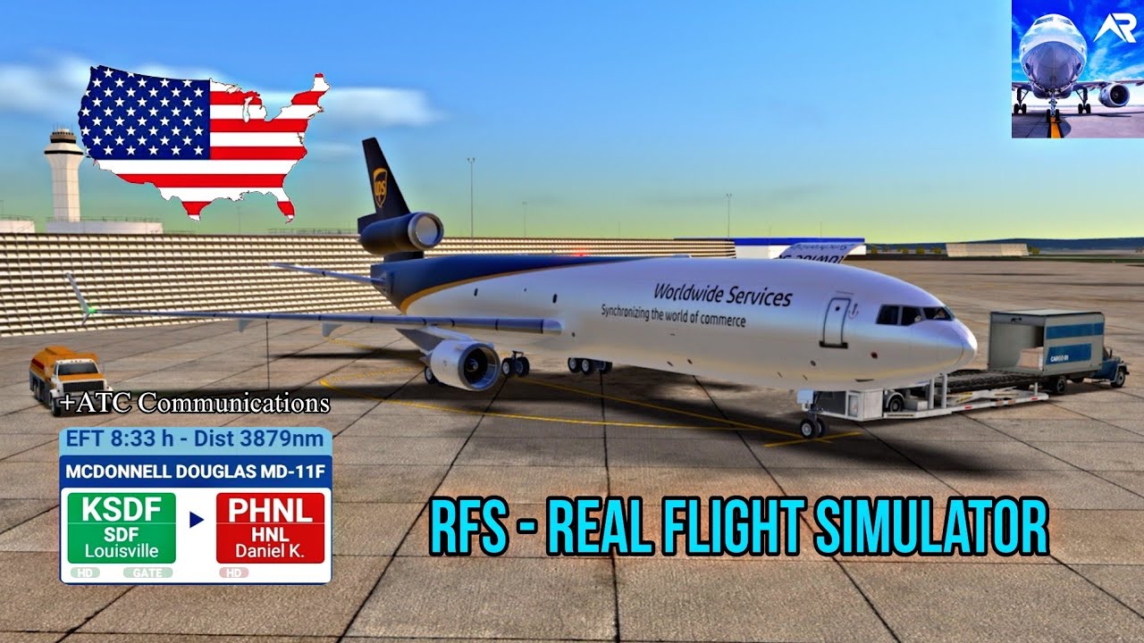 RFS Real flight simulator || Louisville to Honolulu || UPS || MD-11F ...
