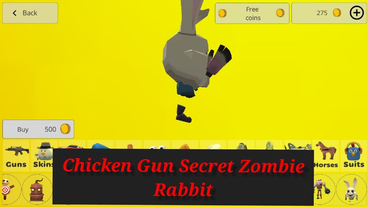 chicken Gun secret Rabbit zombie And Tent - YouTube