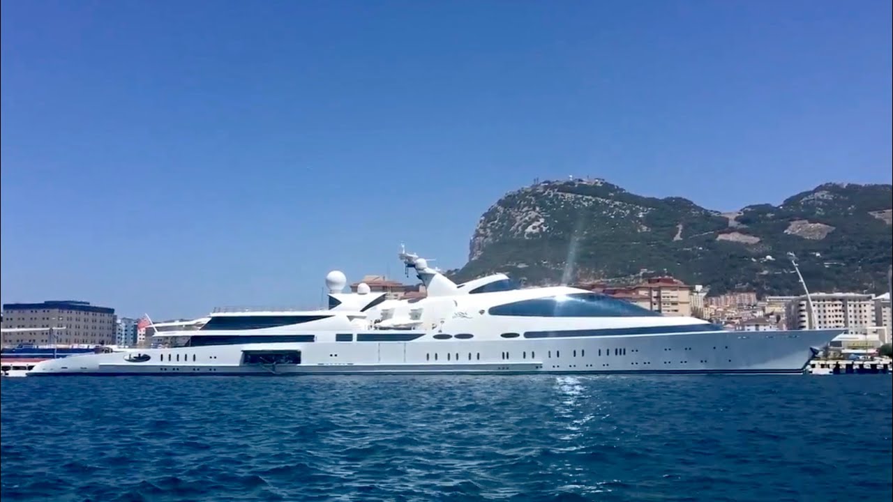Yas Super-yacht in Gibraltar - YouTube