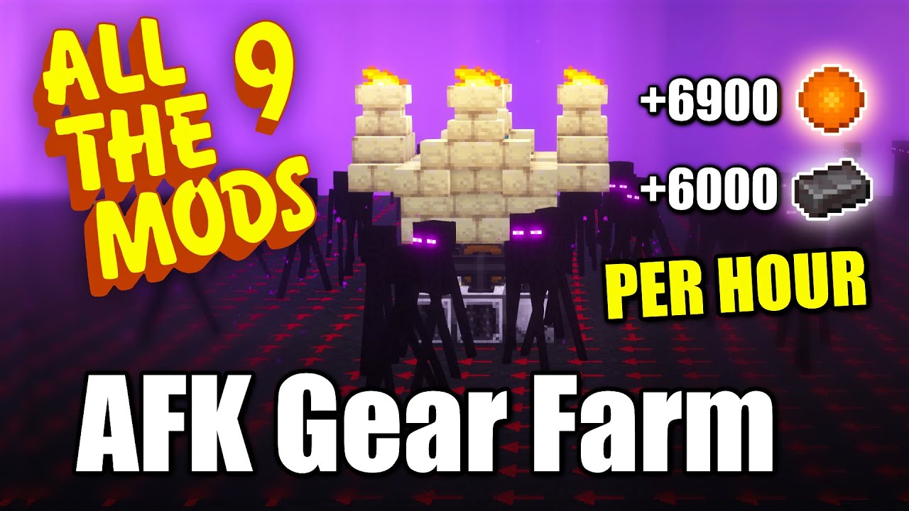 The BEST AFK Mob Farm for Apotheosis Gear! | All The Mods 8 & 9 - YouTube