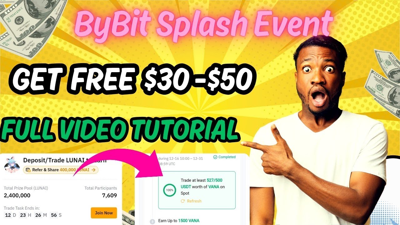 Bybit Trade and Earn loot || Bybit New Splash offer || Trade Vana and ...