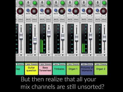 Sorting Mix Channels: Reason QuickTips - YouTube