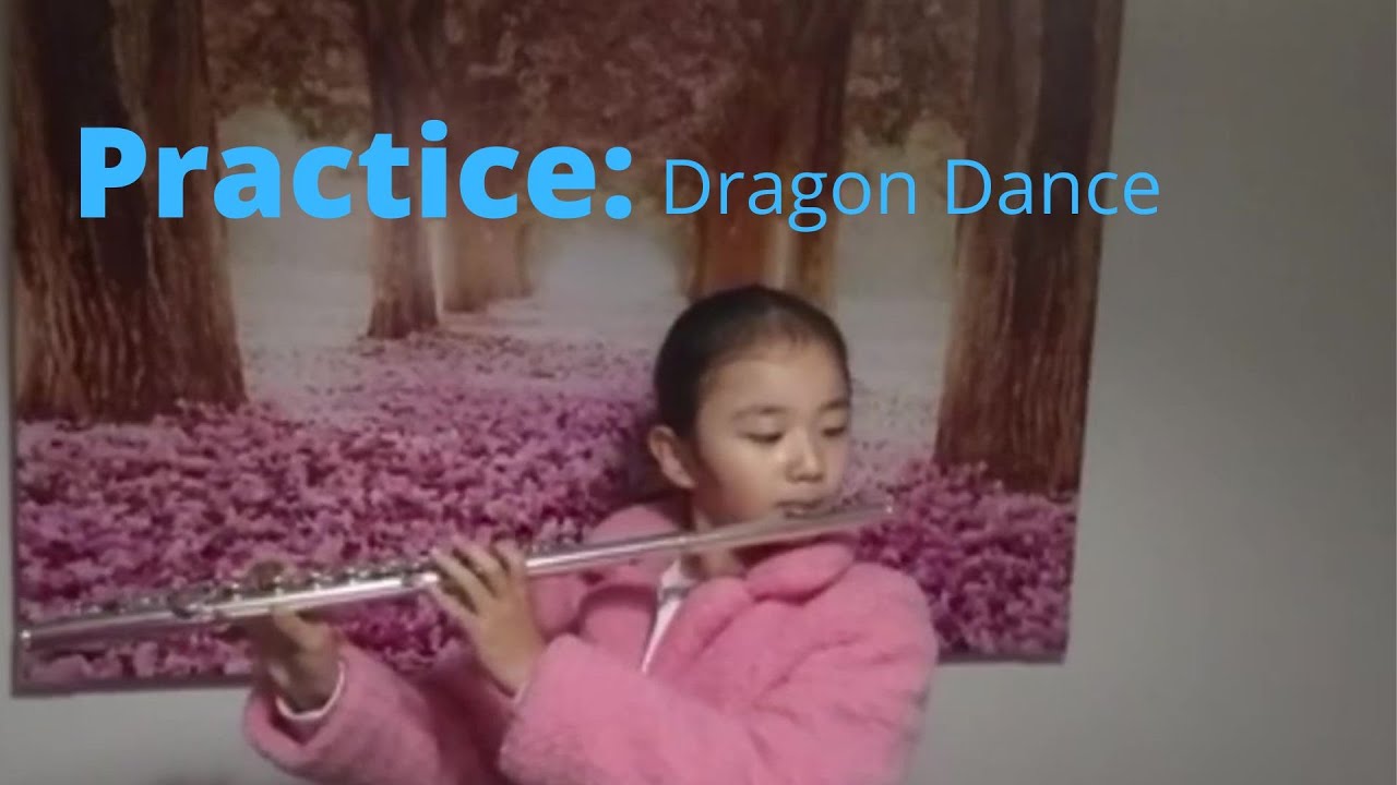 Beginner Flute-- Dragon Dance | How to play flute without looking at ...