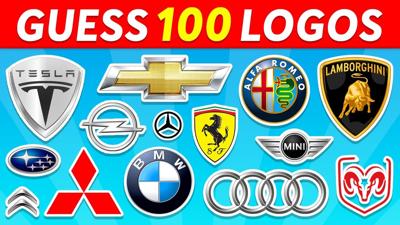 Guess 100 Car Brand Logos in 3 Seconds | EASY to IMPOSSIBLE - YouTube