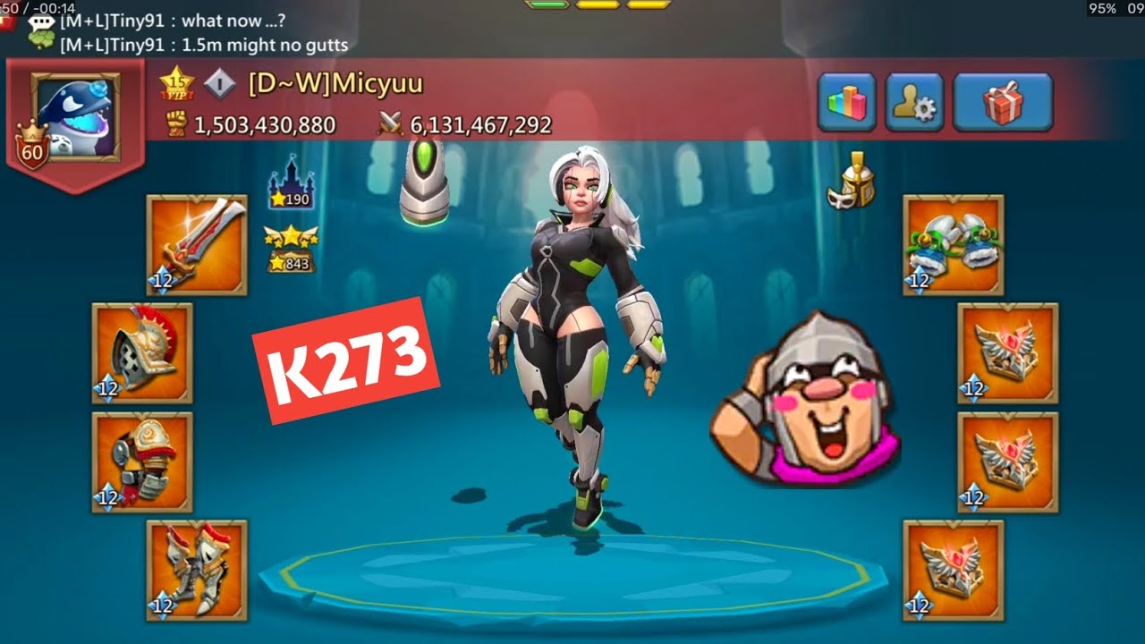 Insane WoW in K273! Low Might Titans Fighting Maxed Titans! Amazing WoW ...