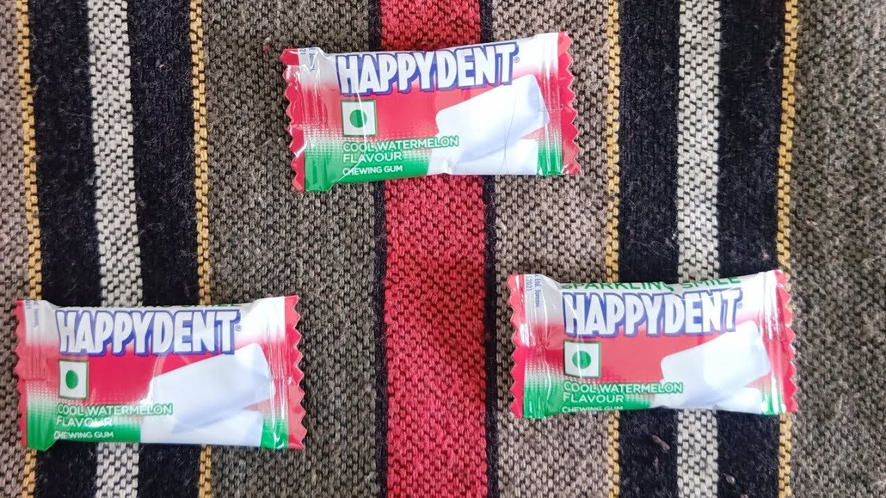 Cool Watermelon Flavour Chewing Gum || Unboxing Food OD - YouTube