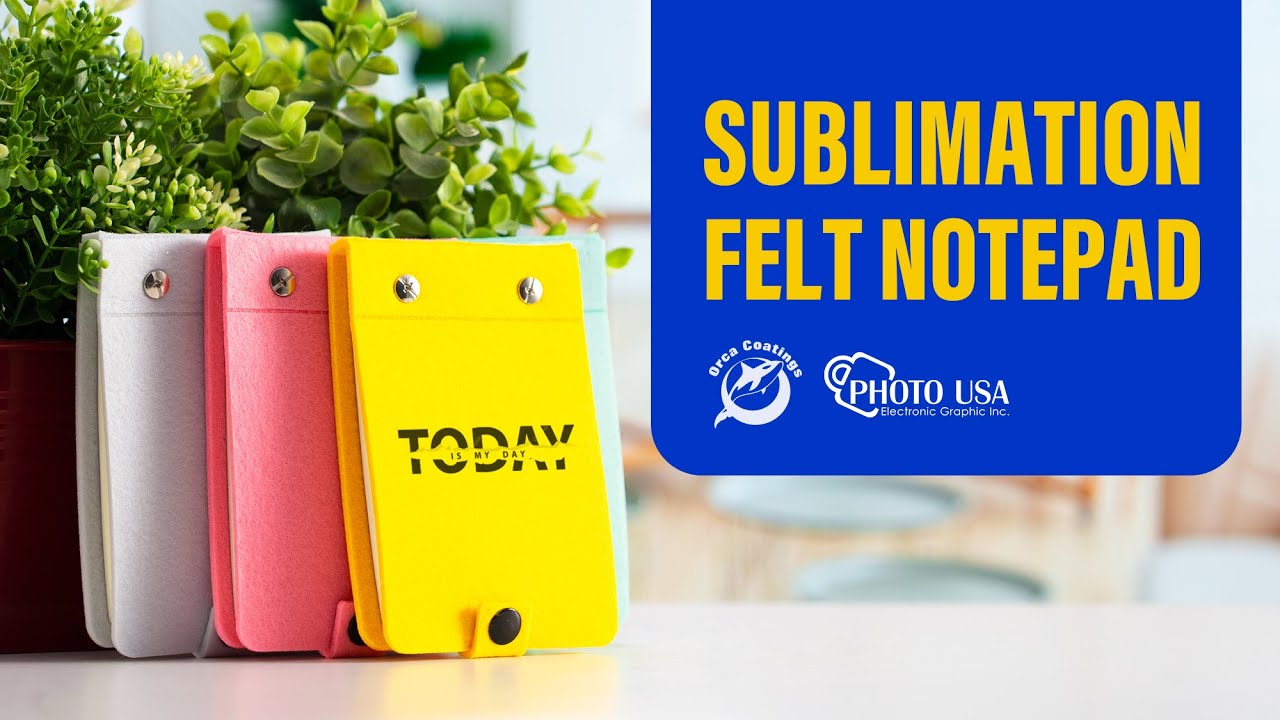 Sublimation Colored Felt Notepad - Photo USA - YouTube