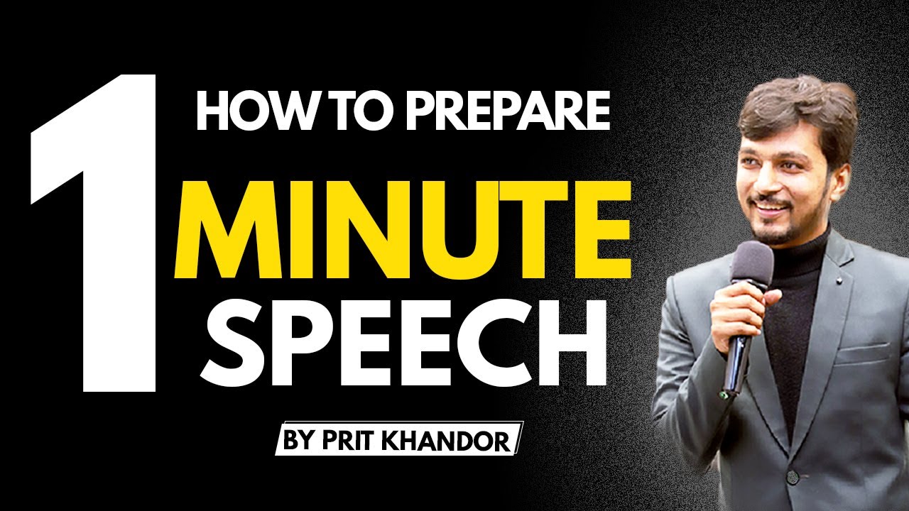 Sip :8 How to Prepare 1 Minute Speech ? | Elevator Speech | Public ...