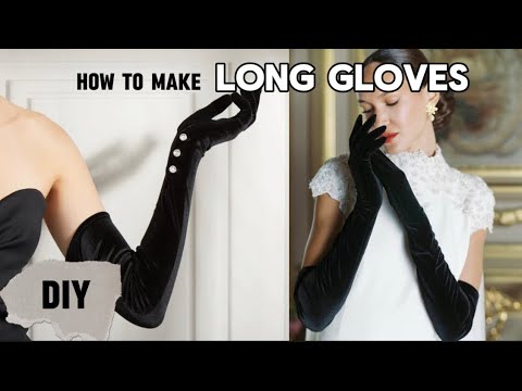 How to make gloves | Easy DIY velvet gloves - YouTube