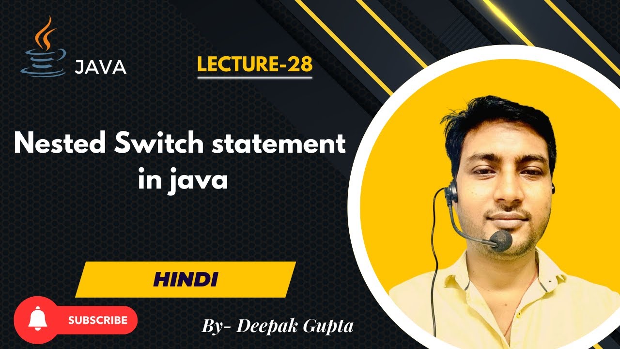 Core Java Part28 Nested Switch Statement In Java In Hindi Case Java 8477