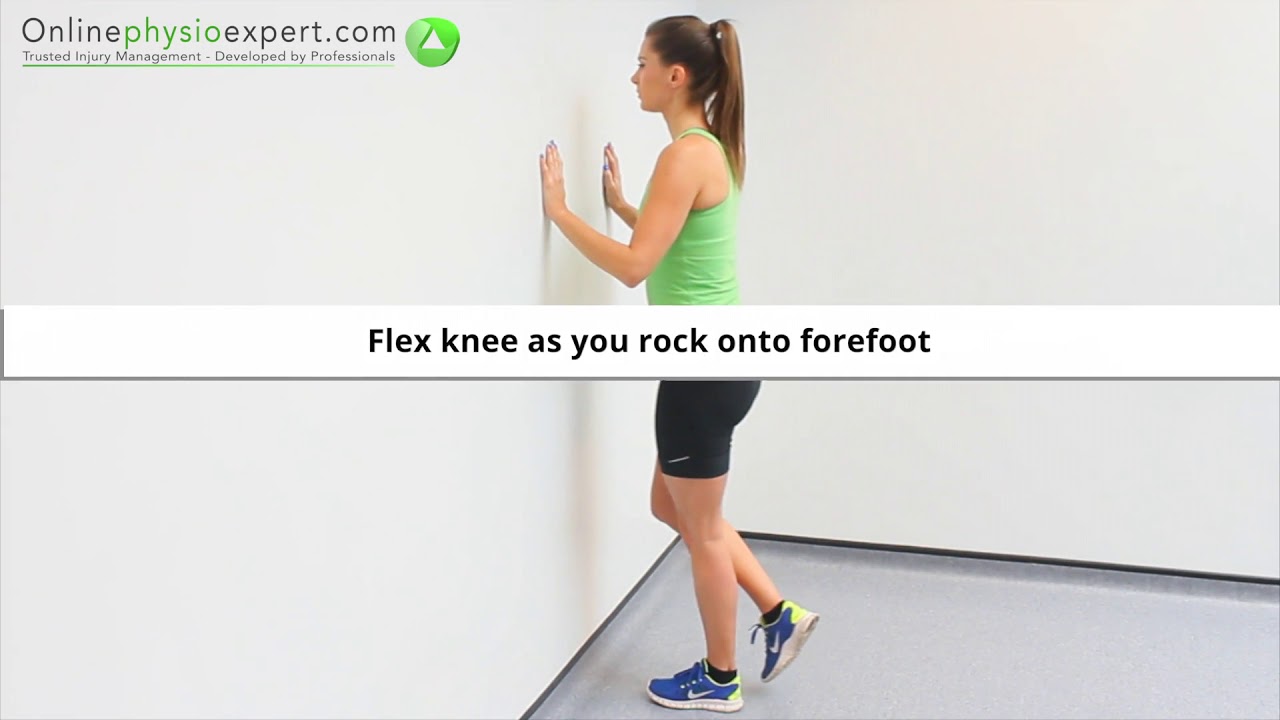 Ankle rocker movement exercise L - YouTube