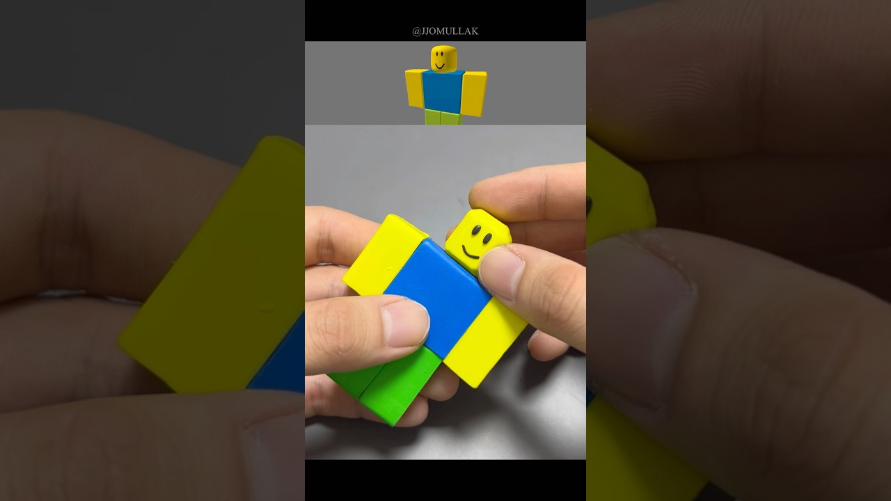 Roblox NOOB keychain💛💙💚 #roblox #noob #clay - YouTube