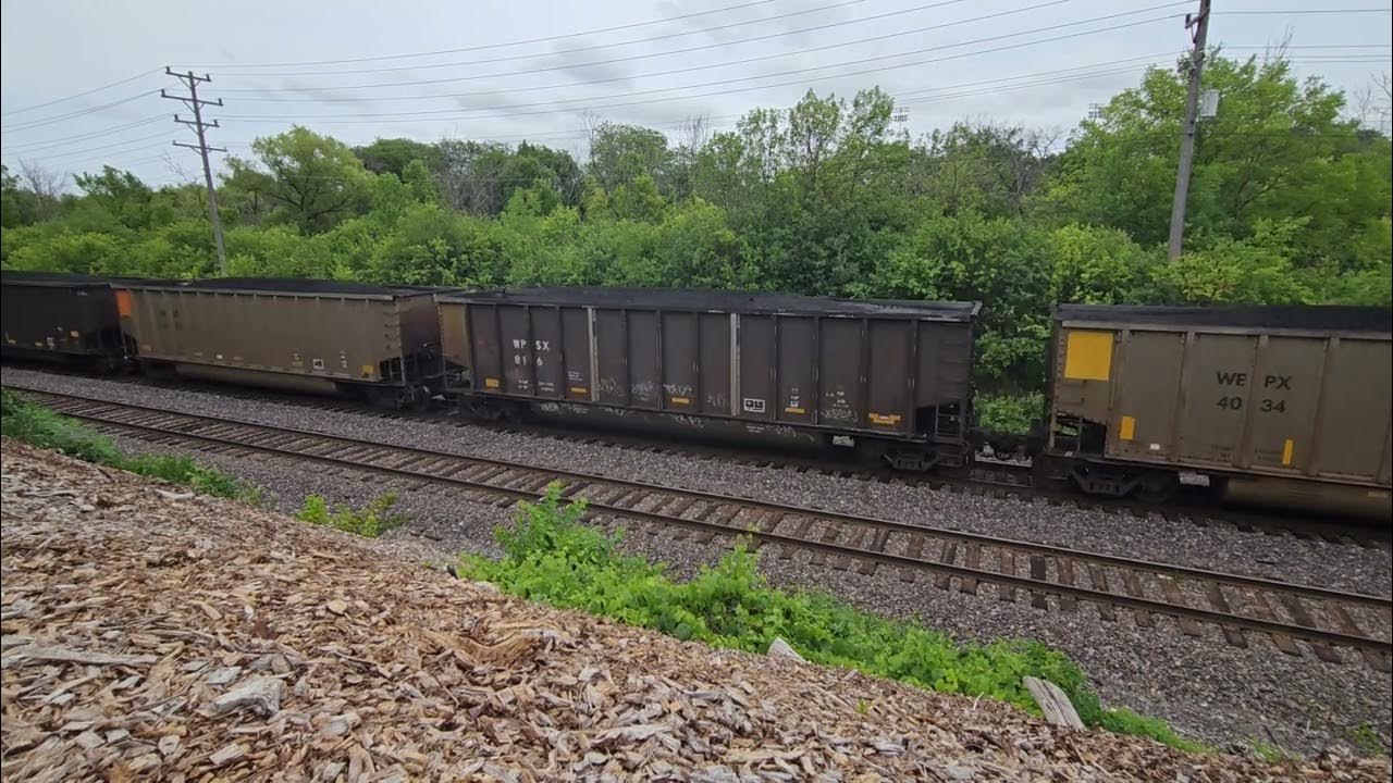 Freight Coal Train UP 6807, UP 6689, End Helper UP 6912 - YouTube