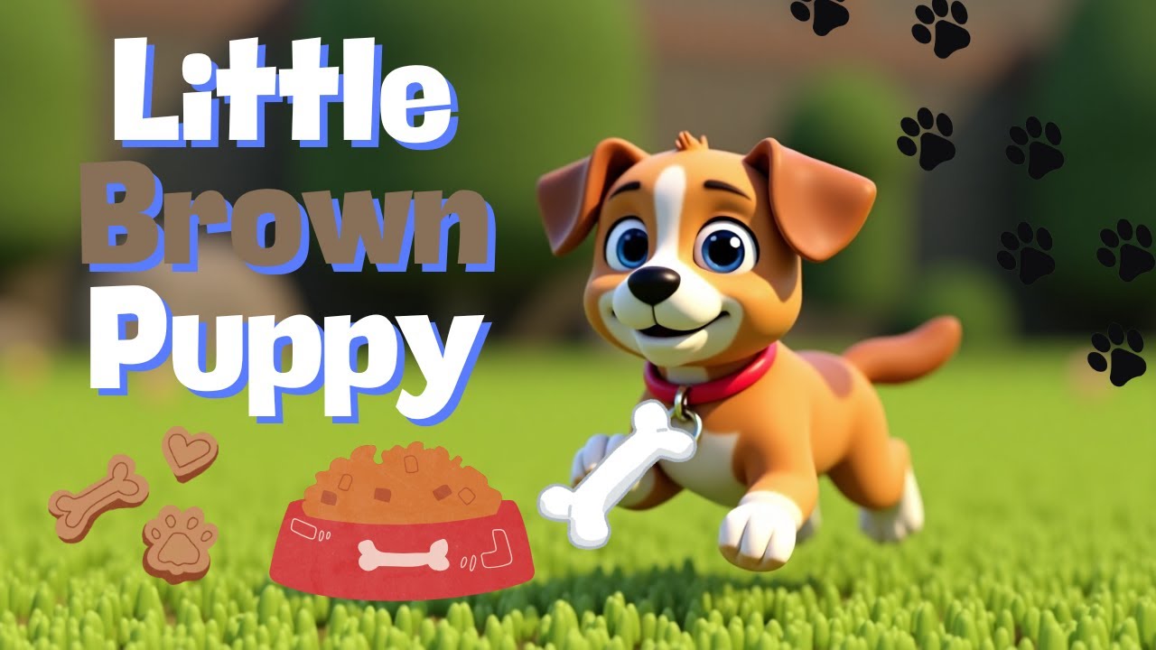 Little Brown Puppy | Fun Song for Kids | Nursery Rhymes - YouTube