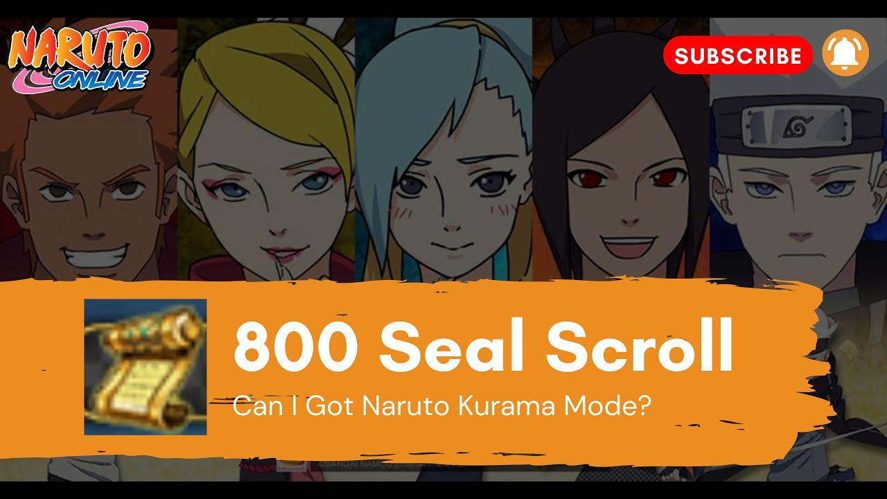Spend 800 Seal Scroll Event - Naruto Online - YouTube